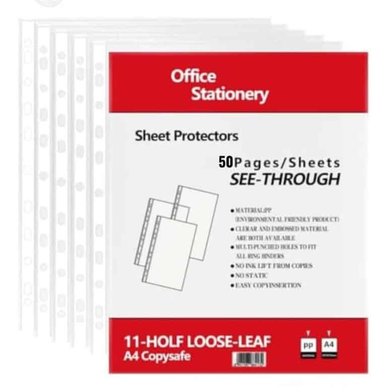 A4 Sheet Protectors 50 Sheets | Sirat Shpping