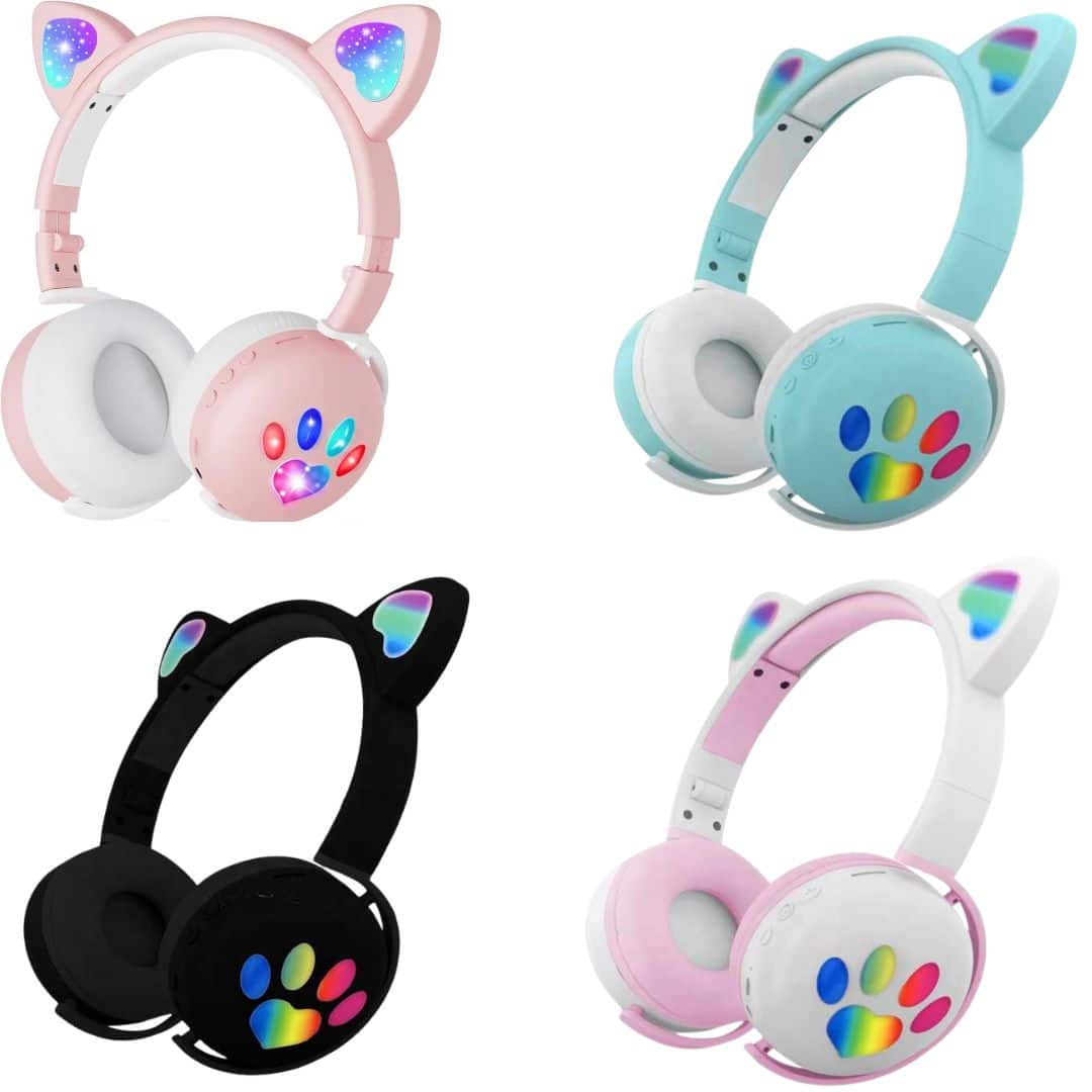 Wireless Cute Cat Headphones - Ma7soom
